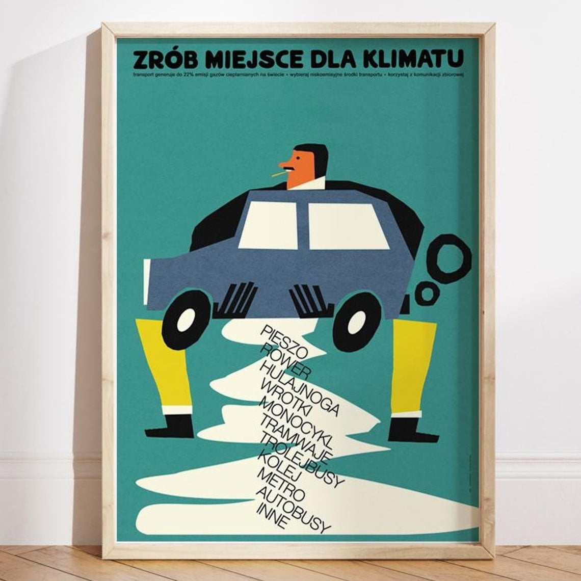 Make Space For The Climate, Original Polish Poster, Ecology, Plakat ...