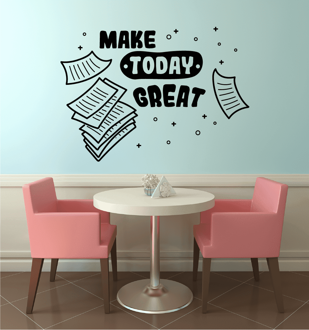 Make Today Great Classroom Wall Decals Stickers Education Educational ...
