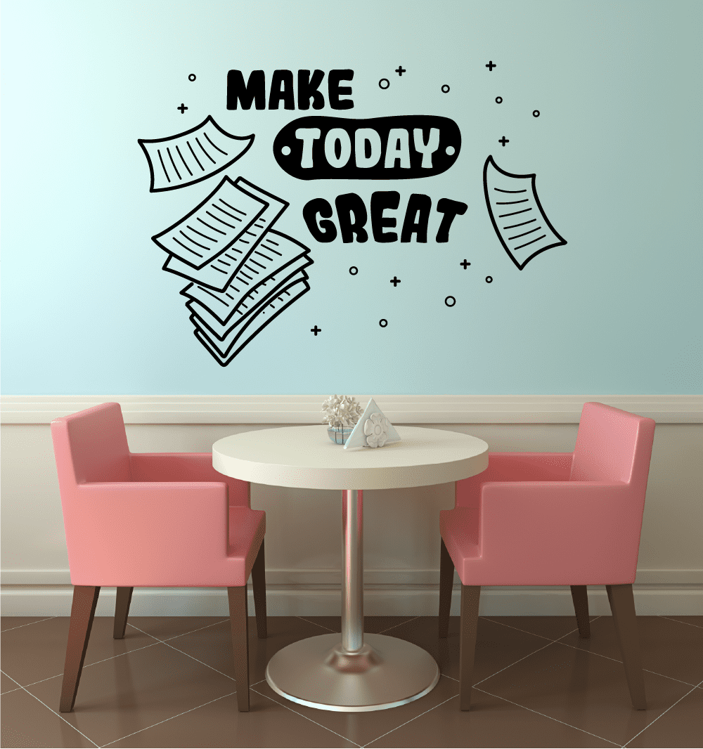 Make Today Great Classroom Wall Decals Stickers Education Educational ...