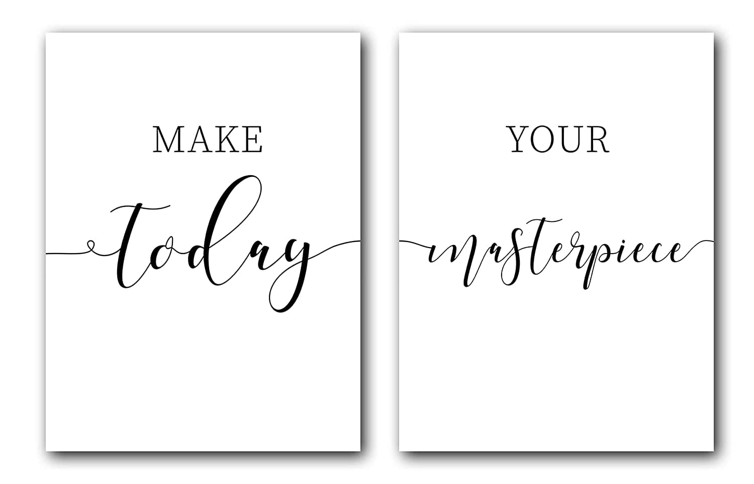 Make Today Your Masterpiece Set of 2 Posters 18 x 24 Inches Minimalist ...