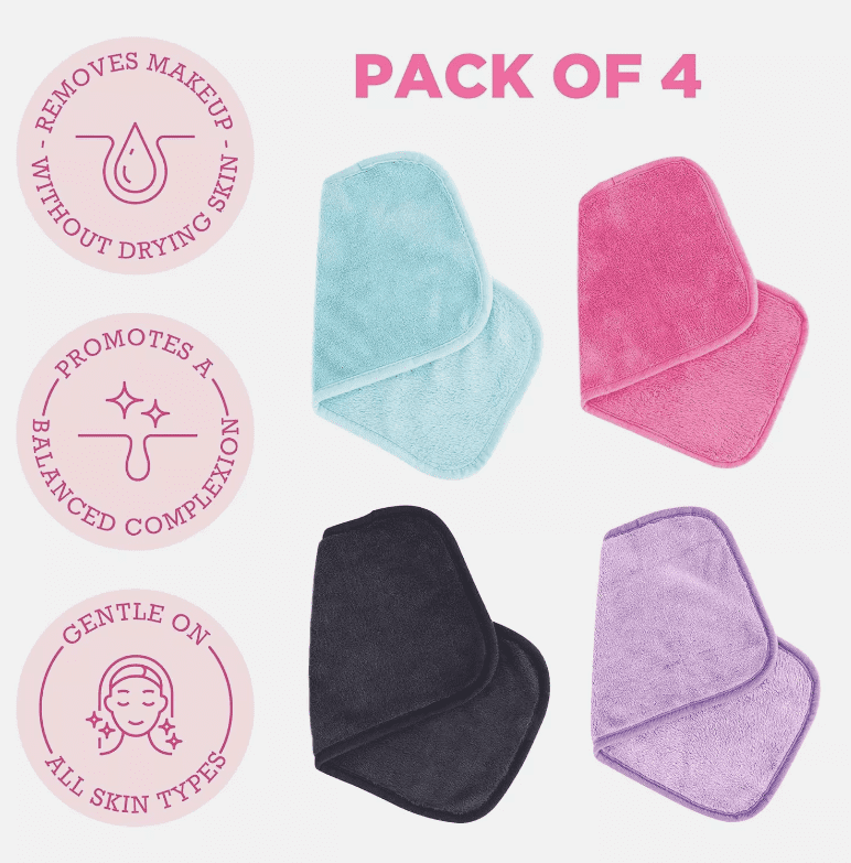 Make-Up Removing Cloths 4 Count, Erase Face - Walmart.com