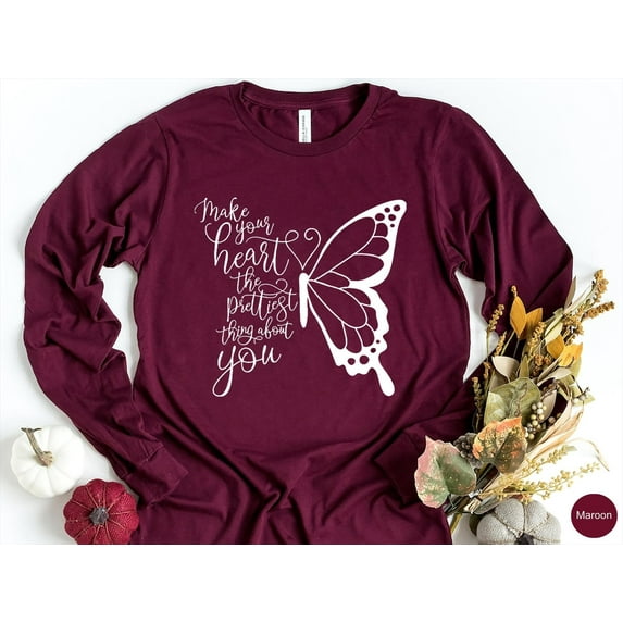 Make Your Heart The Prettiest Thing About You Butterfly T-Shirt ...