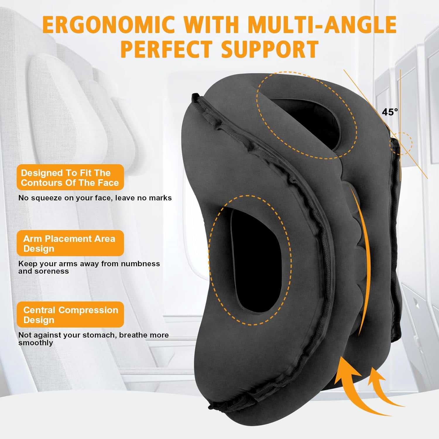 Make Your Next Flight More Comfortable with our Ergonomic Inflatable ...