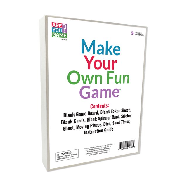 AreYouGame Make Your Own Fun Game - Board Game Kit - Walmart.com