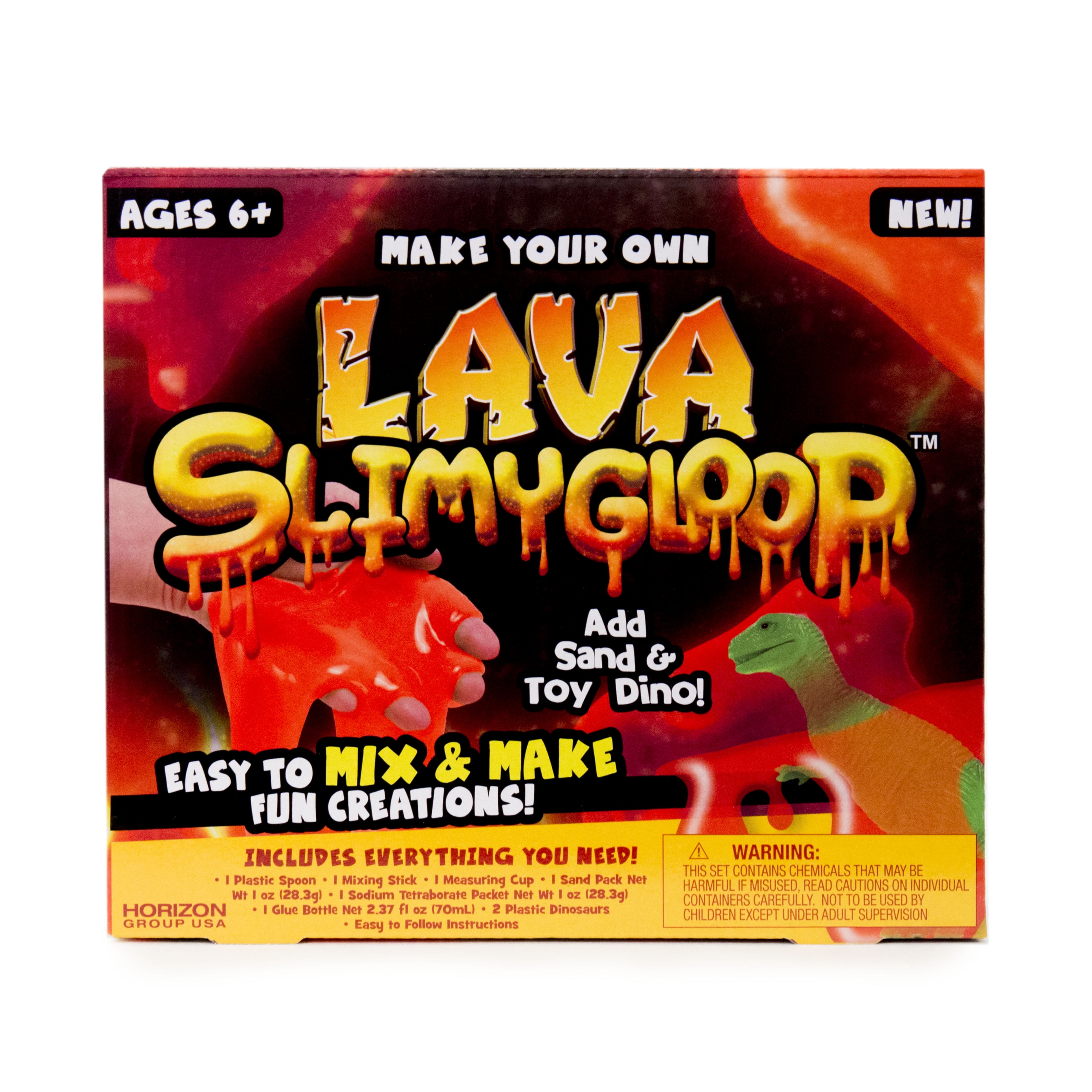 SLIMYGLOOP Make Your Own Lava Slime Kit Ages 6+ Sensory Toy - Walmart.com