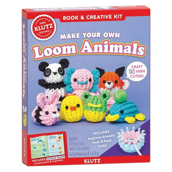 Make Your Own Loom Animals Book & Creative Kit By Klutz Press - Walmart.com