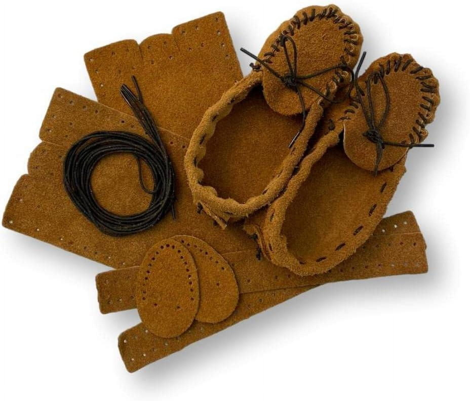Make Your Own Moccasins - DIY Leather Moccasin Craft Project - Handmade ...