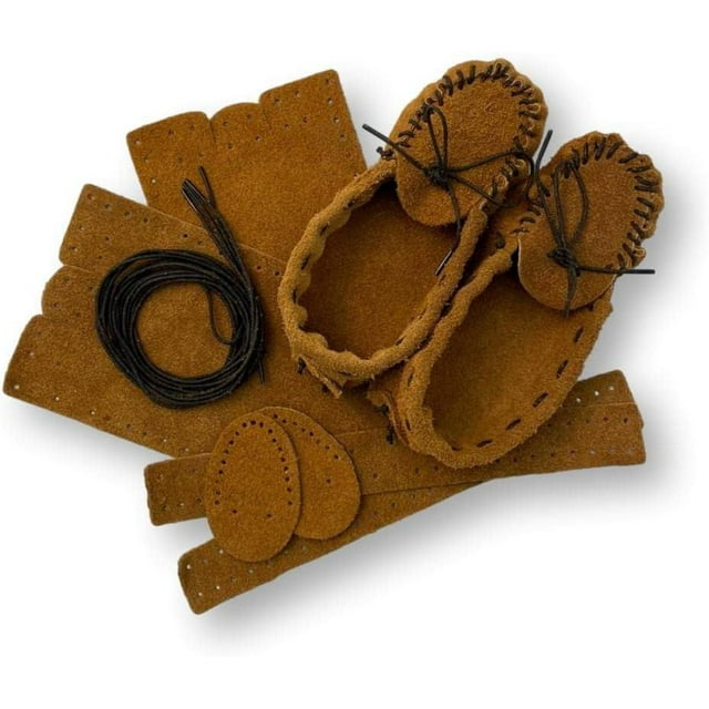Make Your Own Moccasins - DIY Leather Moccasin Craft Project - Handmade ...