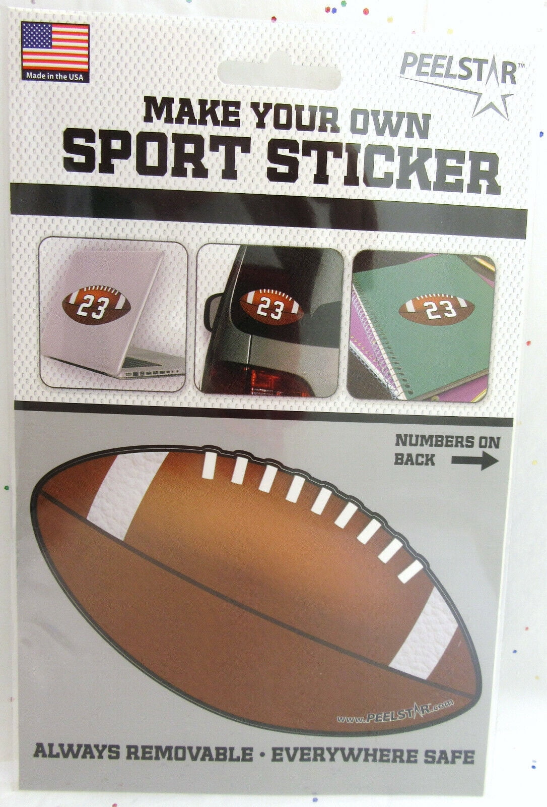 Make Your Own Sport Sticker ~ Football ~ Removable ~ By Peelstar ...