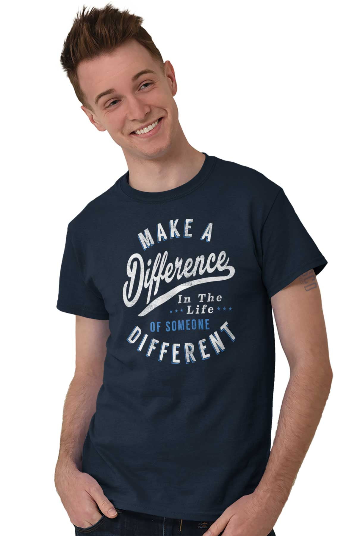 Make a Difference Autism Awareness Unisex Plus Size Graphic Tee Brisco ...