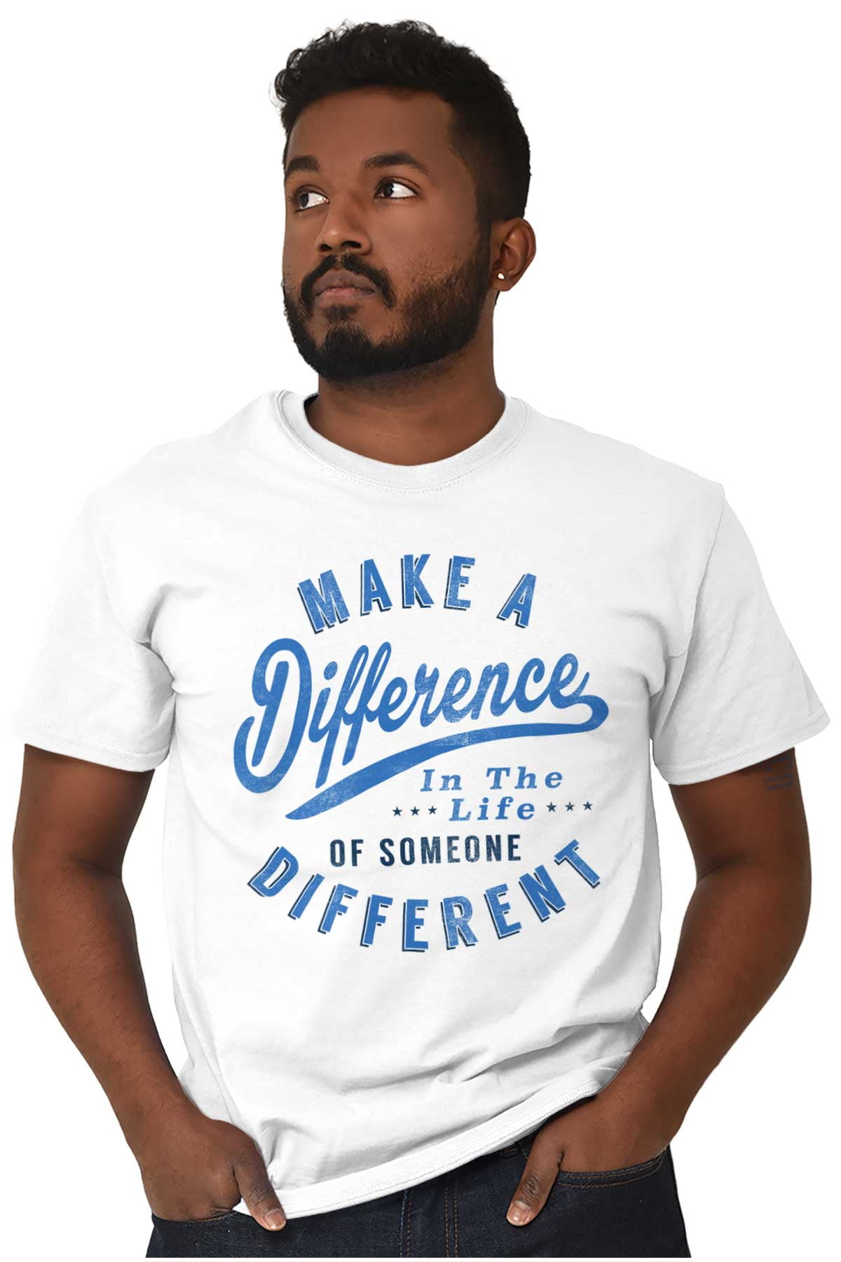 Make a Difference Autism Awareness Men's Graphic T Shirt Tees Brisco ...
