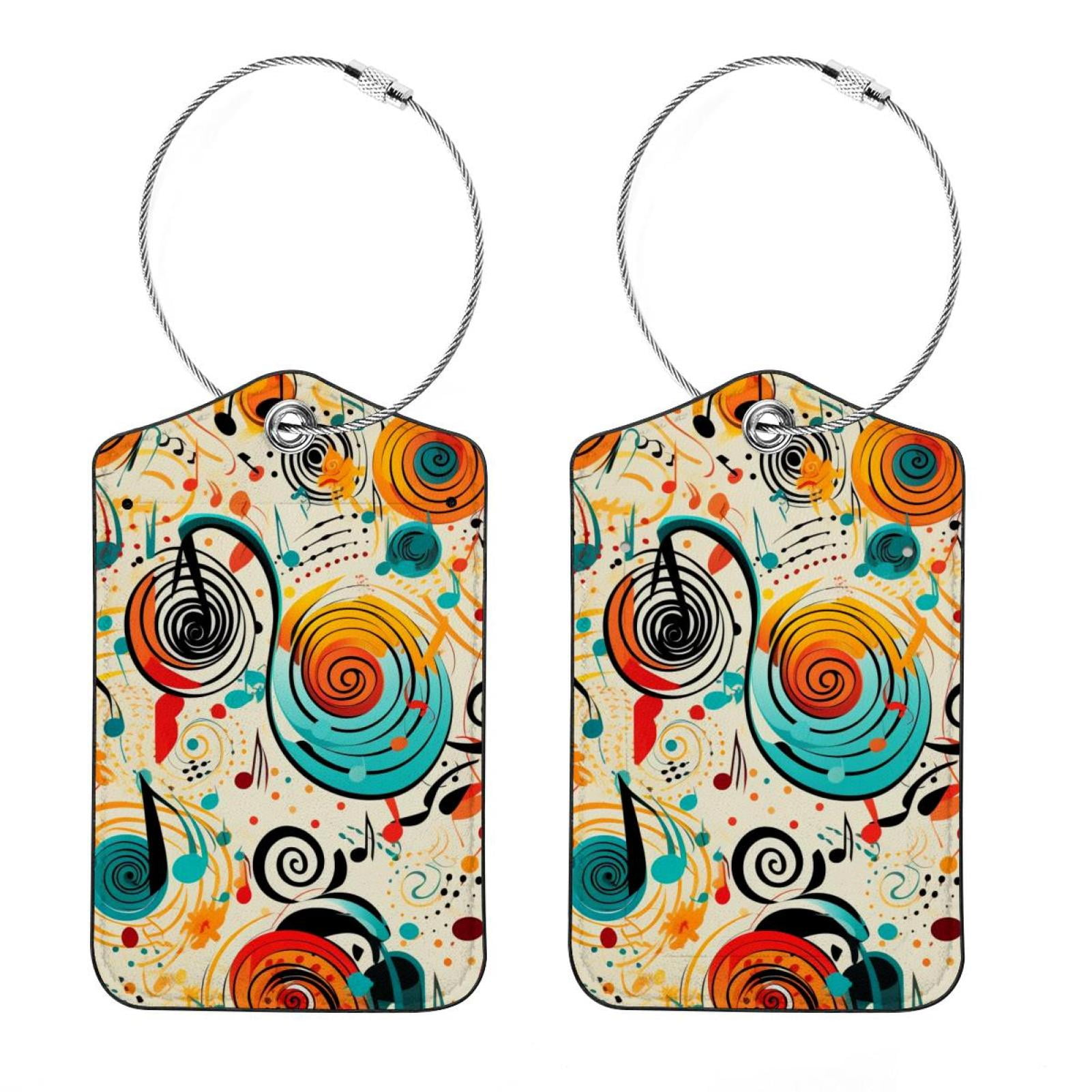 Make a Statement with 2Pcs Luggage Tags for Suitcase, Colorful Musical ...