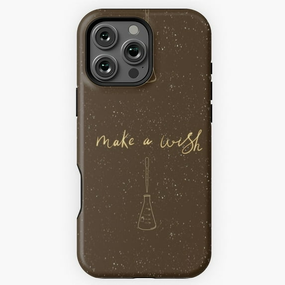 Make a Wish Chemist Dropper Flask Brown Art iPhone Case 17 11 12 13 14 ...