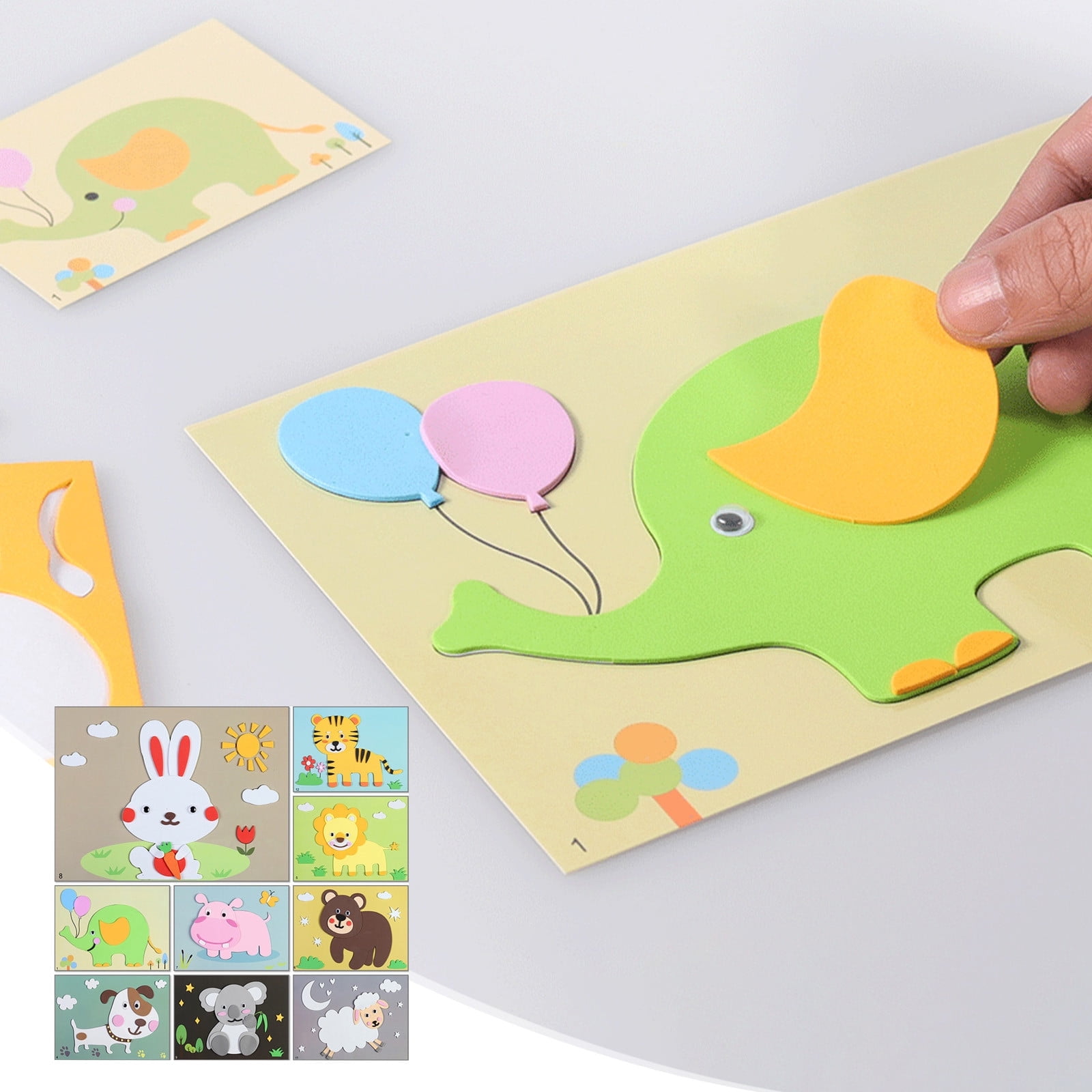 Make-a-face Animal Sticker Sheets, Make Your Own Stickers for Kids ...