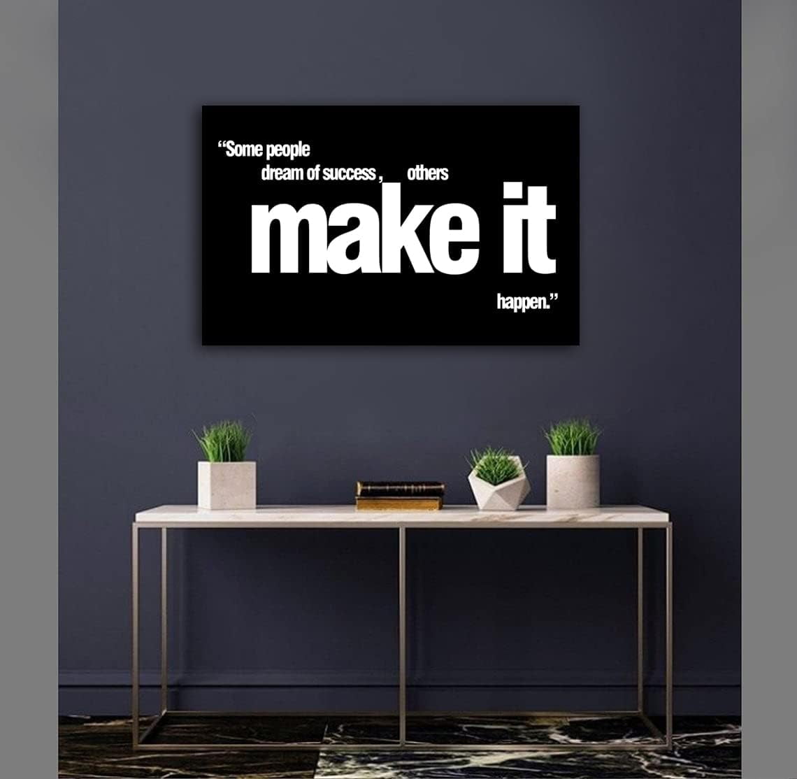 Make-it-Happen-Motivational-Office-Canvas-Wall-Decor-Work-Sucess-Wall ...