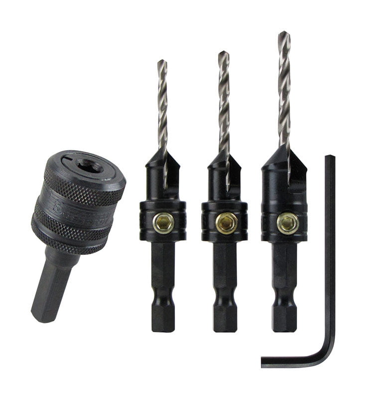 Make it Snappy 7/64 1/8 9/64 in. Steel Countersink & Quick Change Chuck ...
