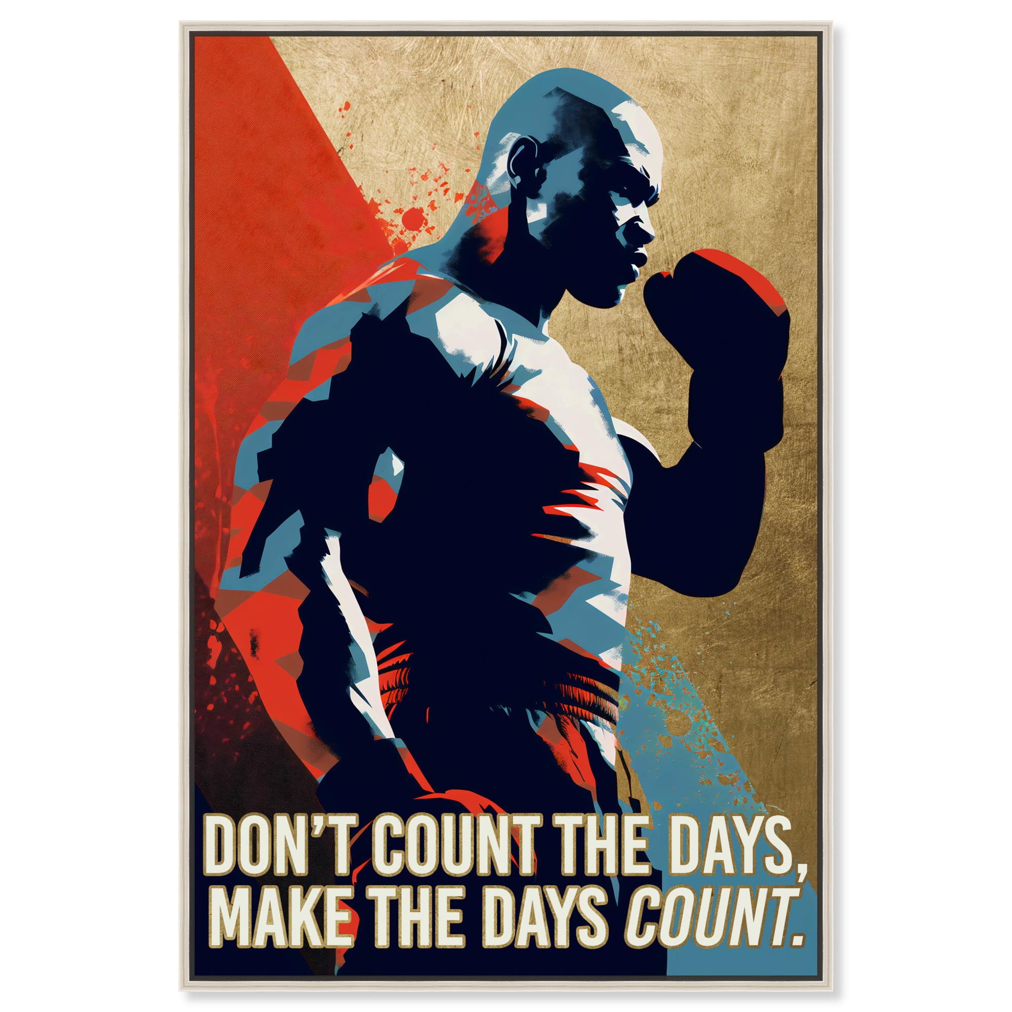 Make the Days Count Boxing Canvas Boxing Poster Art by Art Remedy ...