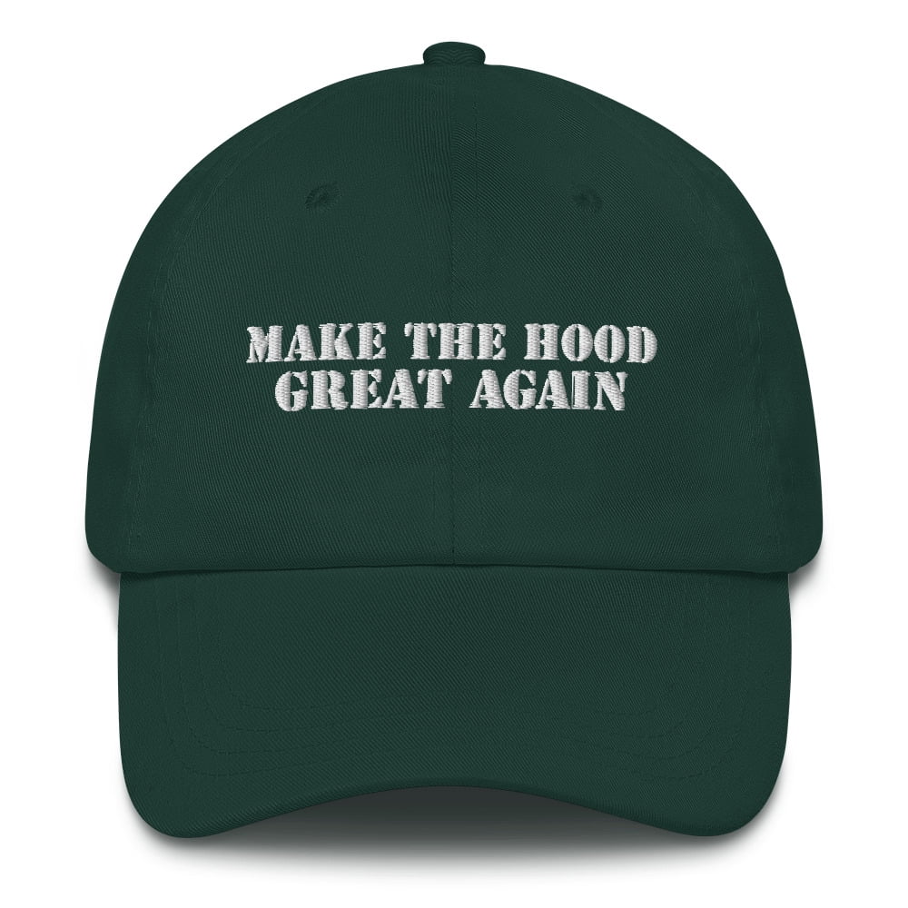 Make the hood great again, MAGA 2024 Trump patriotic Dad hat (Spruce ...
