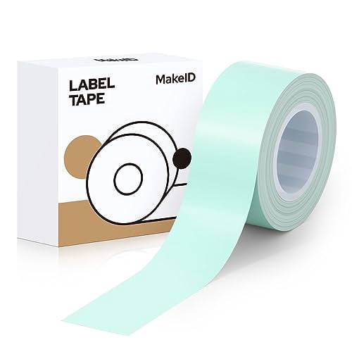 MakeID 0.63" x 13' Label Tape Compatible with MakeID Label Makers L1 Q1 ...