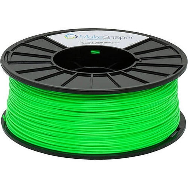 MakeShaper Neon Green PLA 1.75mm Filament (1Kg) - Walmart.com