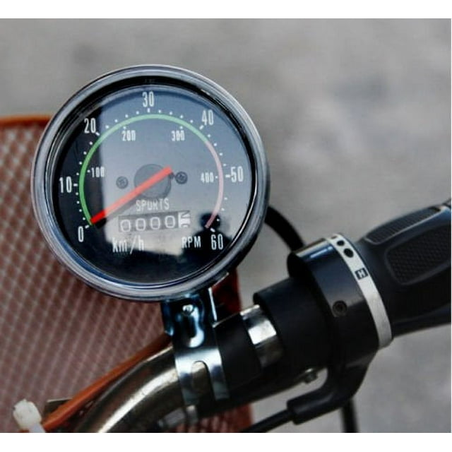 MakeTheOne Old School Style Bike Speedometer Analog Odometer Classic ...