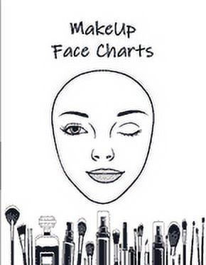 MakeUp Face Charts: Paper Practice Face Charts For Makeup Artists ...