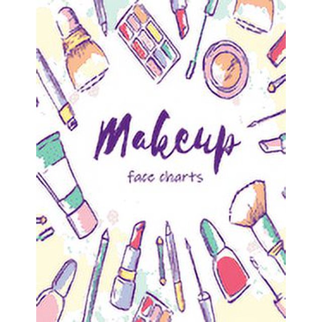 MakeUp Face Charts: Paper Practice Face Charts For Makeup Artists ...
