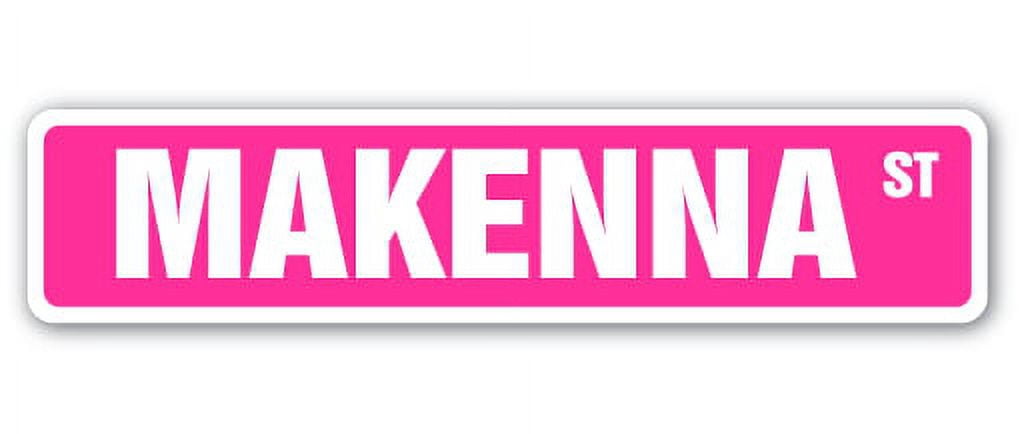 Makenna Street [3 Pack] of Vinyl Decal Stickers | 1.5" X 7" | Indoor ...