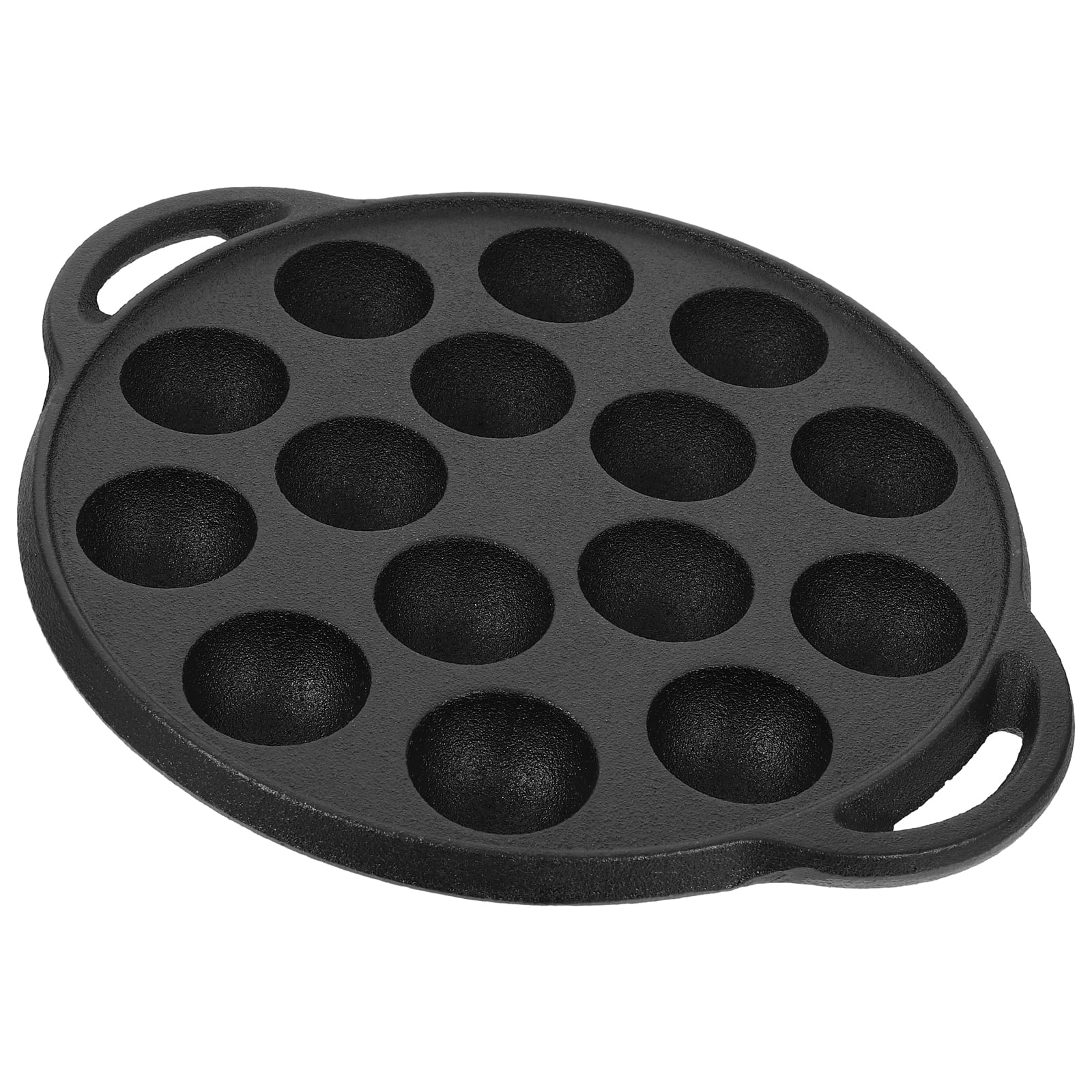 Maker Grill Pan Plate: Cast Aebleskiver Pan Holes Danish Stuffed ...