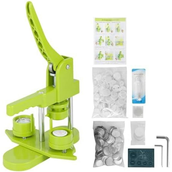Maker Machine Kit 32mm (1.25 Inch) – DIY Pin Badge Press with 100 Parts ...