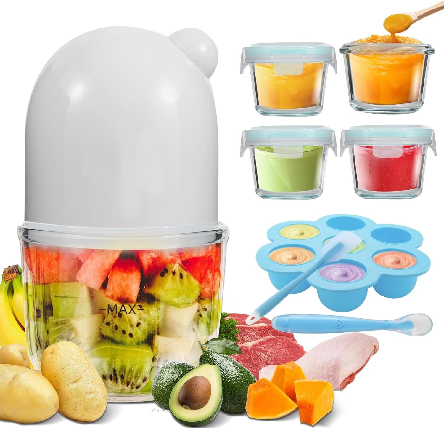 Maker & Processor, Upgraded 14-in-1 Blender, Puree Maker, Puree for ...