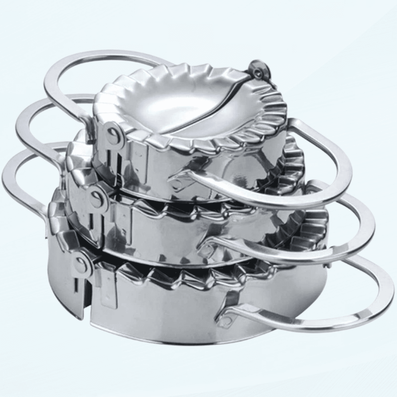 Maker Set, 3 Pack Stainless Steel Pierogi Dumpling Maker Wrapper Pastry ...