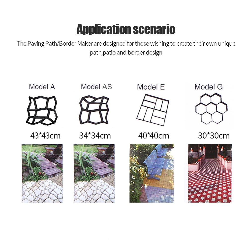 Maker,Stone Paver Diy Maker Reusable Concrete Brick Molder Reusable ...