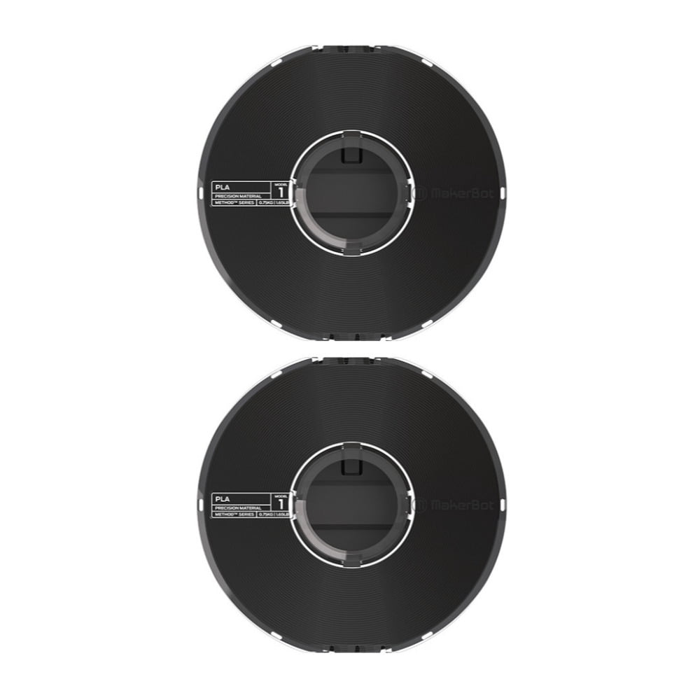 MakerBot PLA Filament Spool for Method 3D Printer (True Black, 1.65lb ...