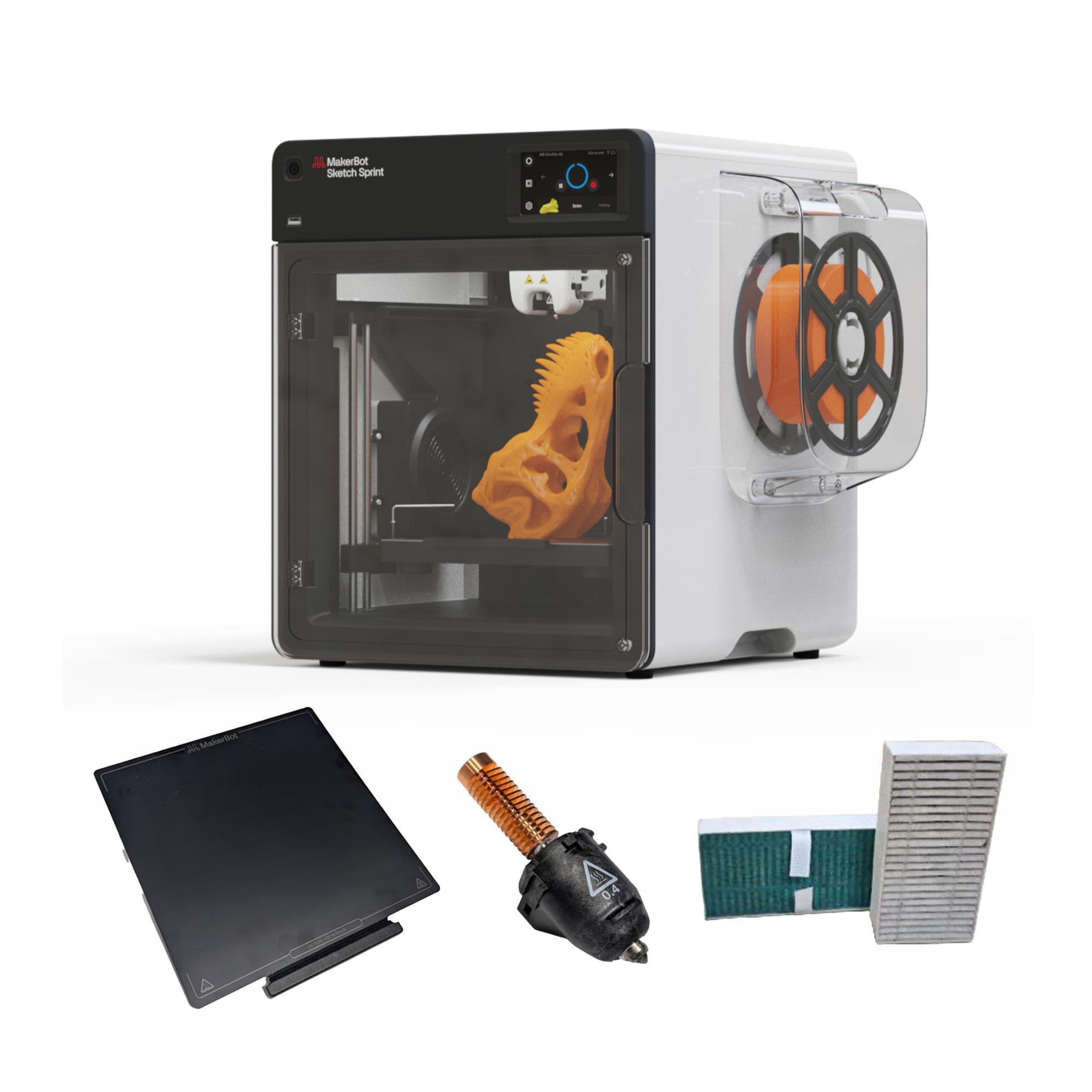 MakerBot Sketch Sprint 3D Printer with Air Filter Set (2 Pack ...