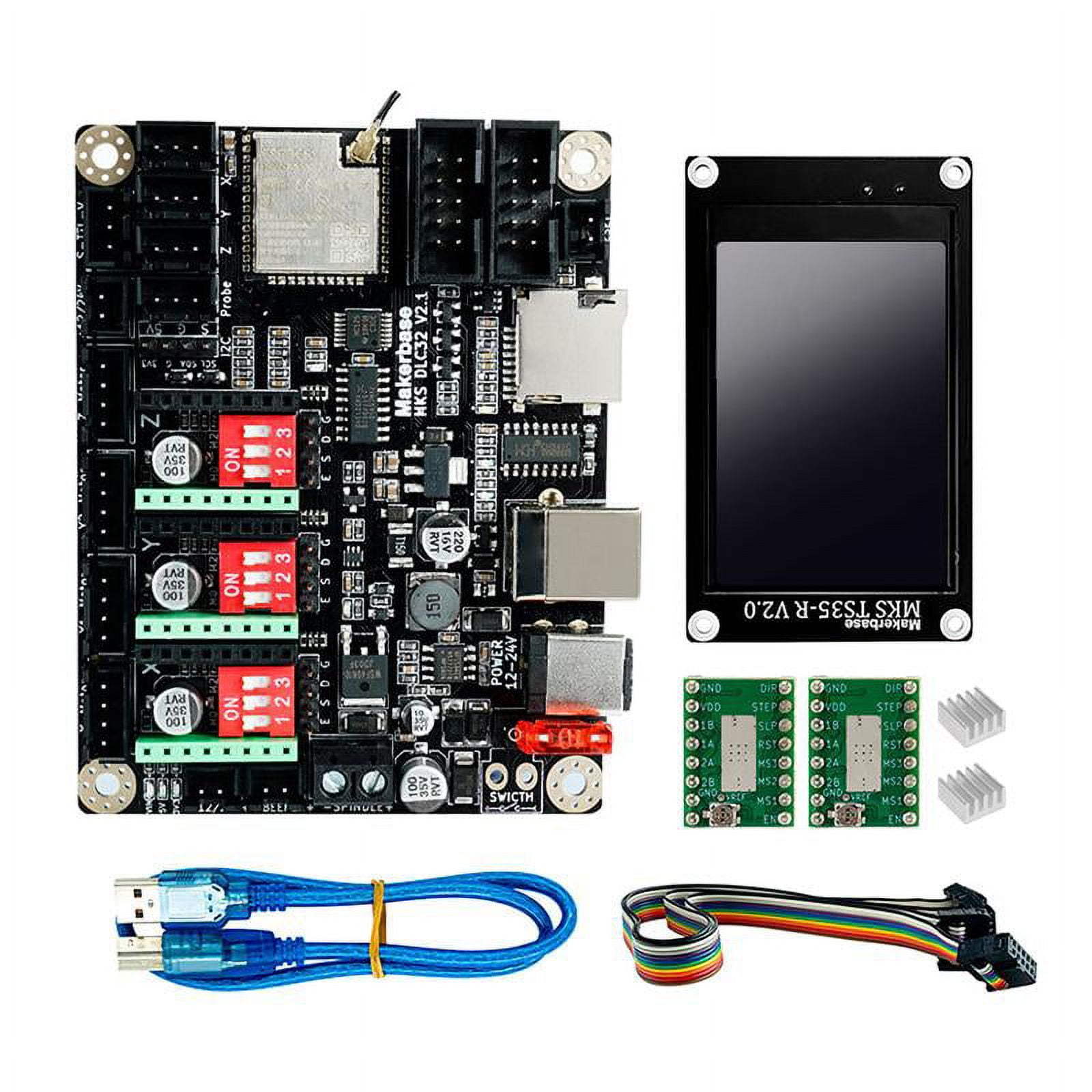 Makerbase MKS DLC32 V2.0 CNC Motherboard GRBL 32bits Offline Controller ...