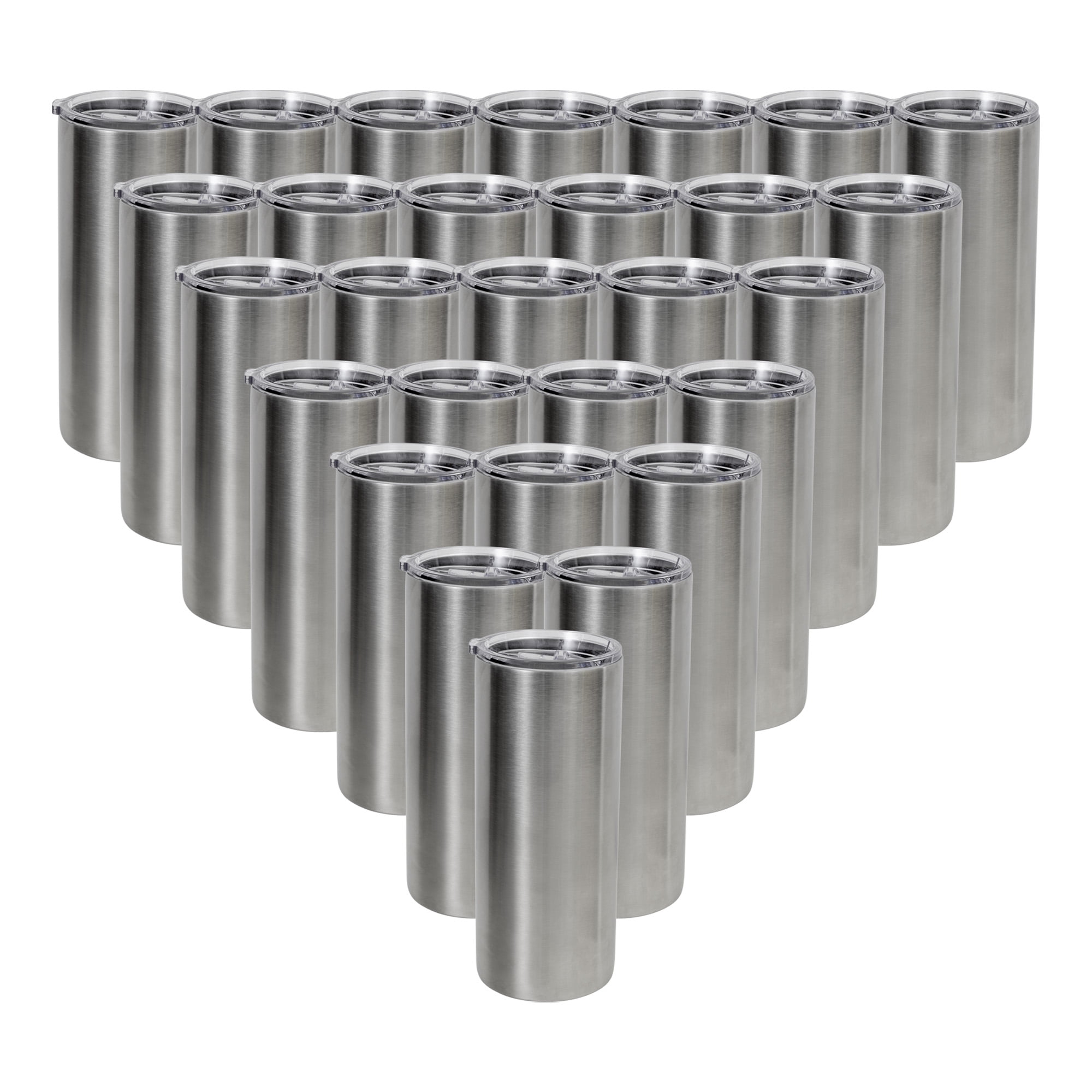 Makerflo 20 oz Thick Stainless Steel Tumbler (25 Pack) Ideal for DIY ...