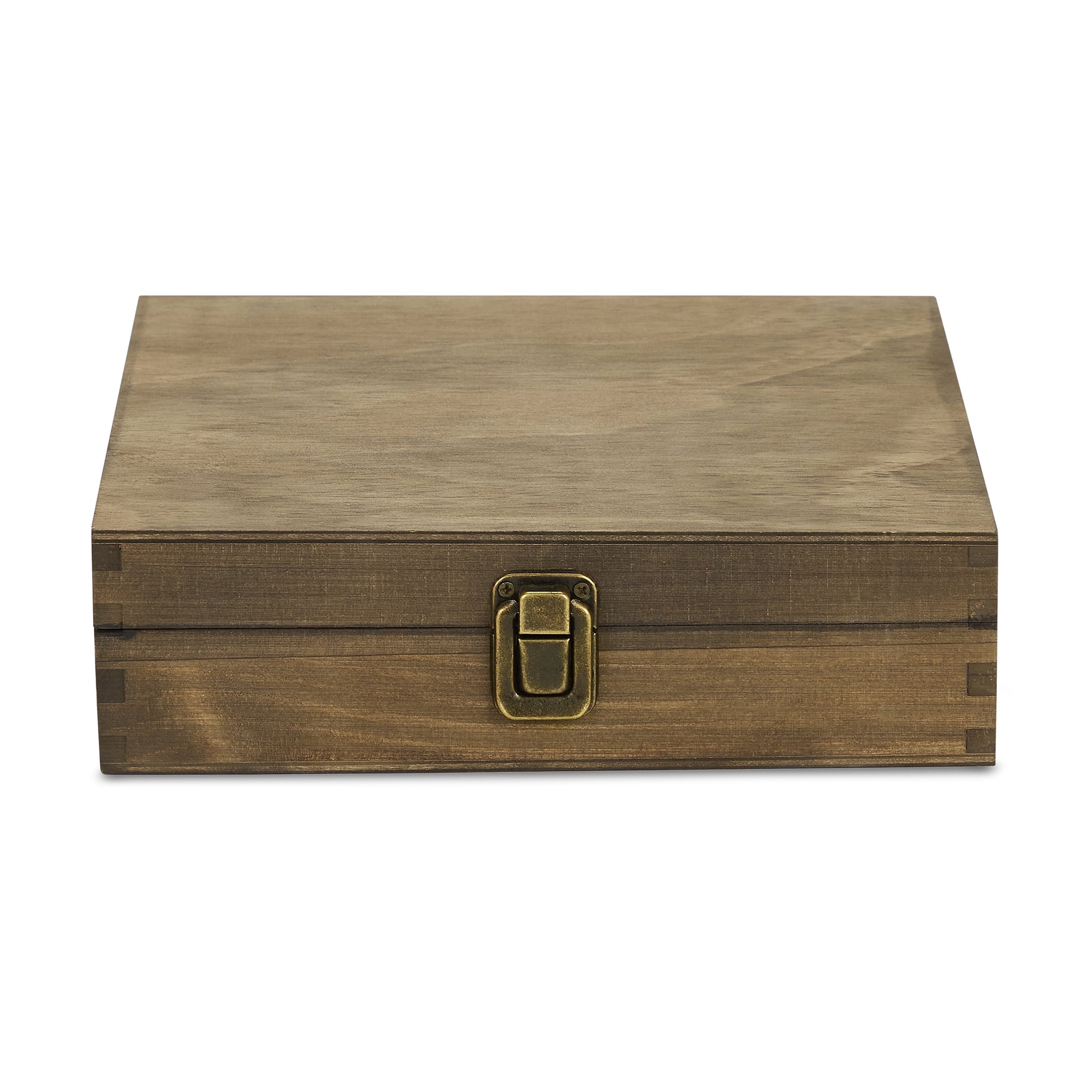 Makerflo Dark Walnut Pine Wood Cigar Box - Pack of 1, Ideal for Craft ...