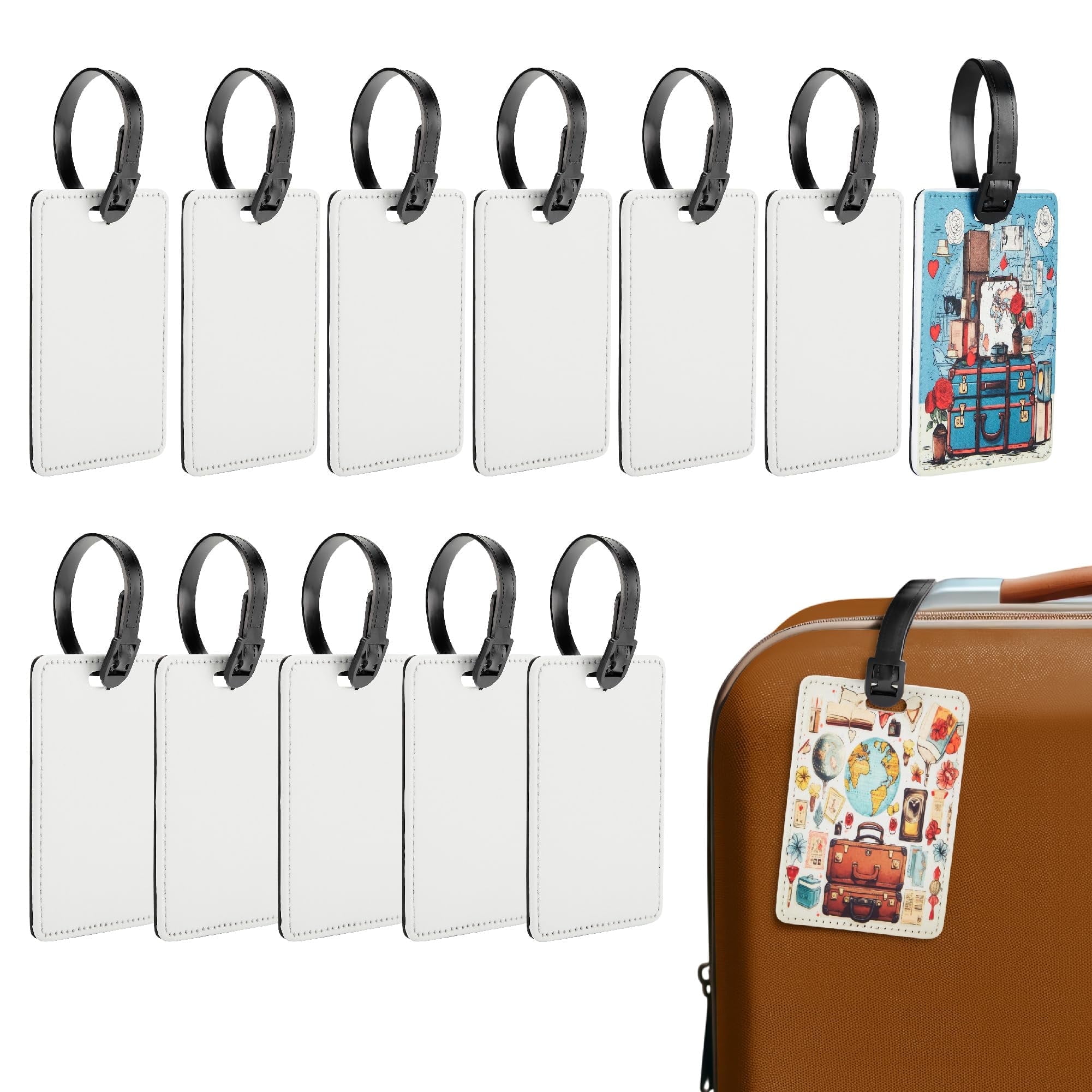 Makerflo Sublimation Luggage Tag, Ideal for DIY Crafts - Sublimation ...