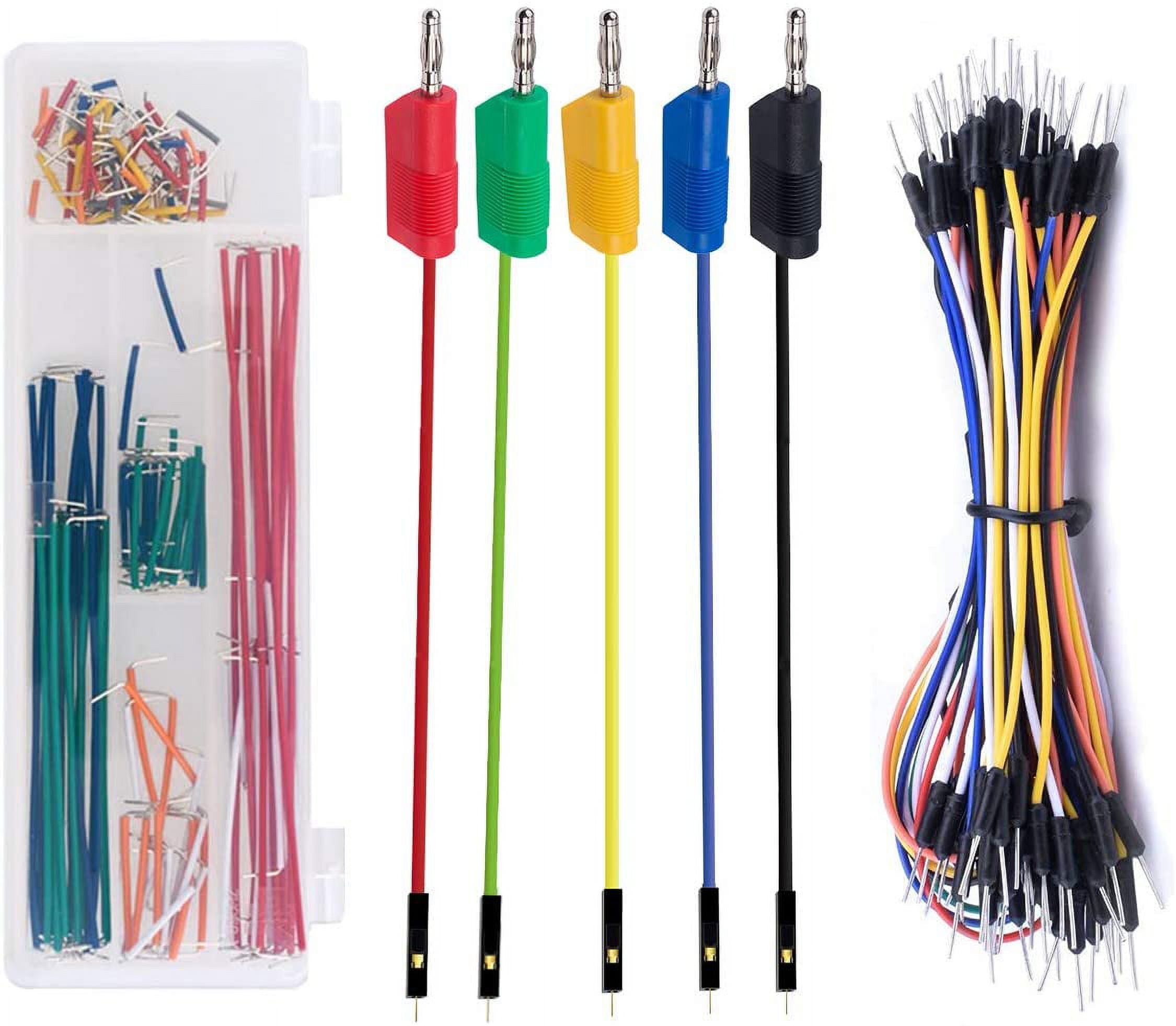 Makeronics Solderless Breadboard Jumper kit|5pcs Banana Plug To Jumper ...