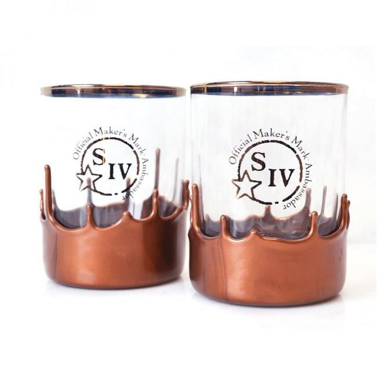 Makers Mark 802329 Makers Mark Ambassadors Copper Dipped Glasses Set ...