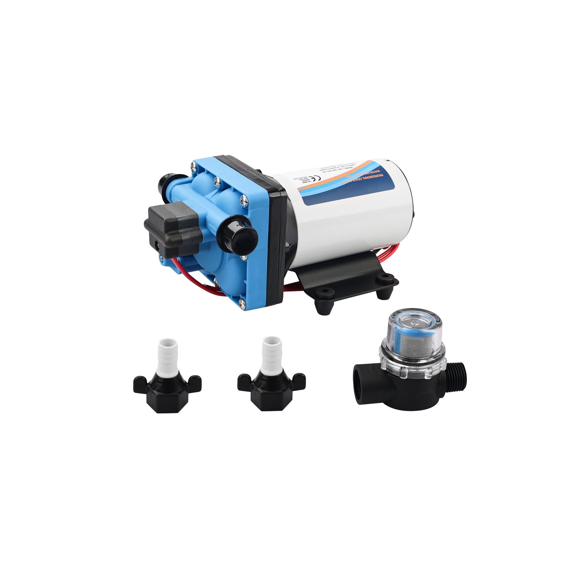Makerz 0 60 12V DC Self-Priming RV Water Pump with Silent Operation and ...