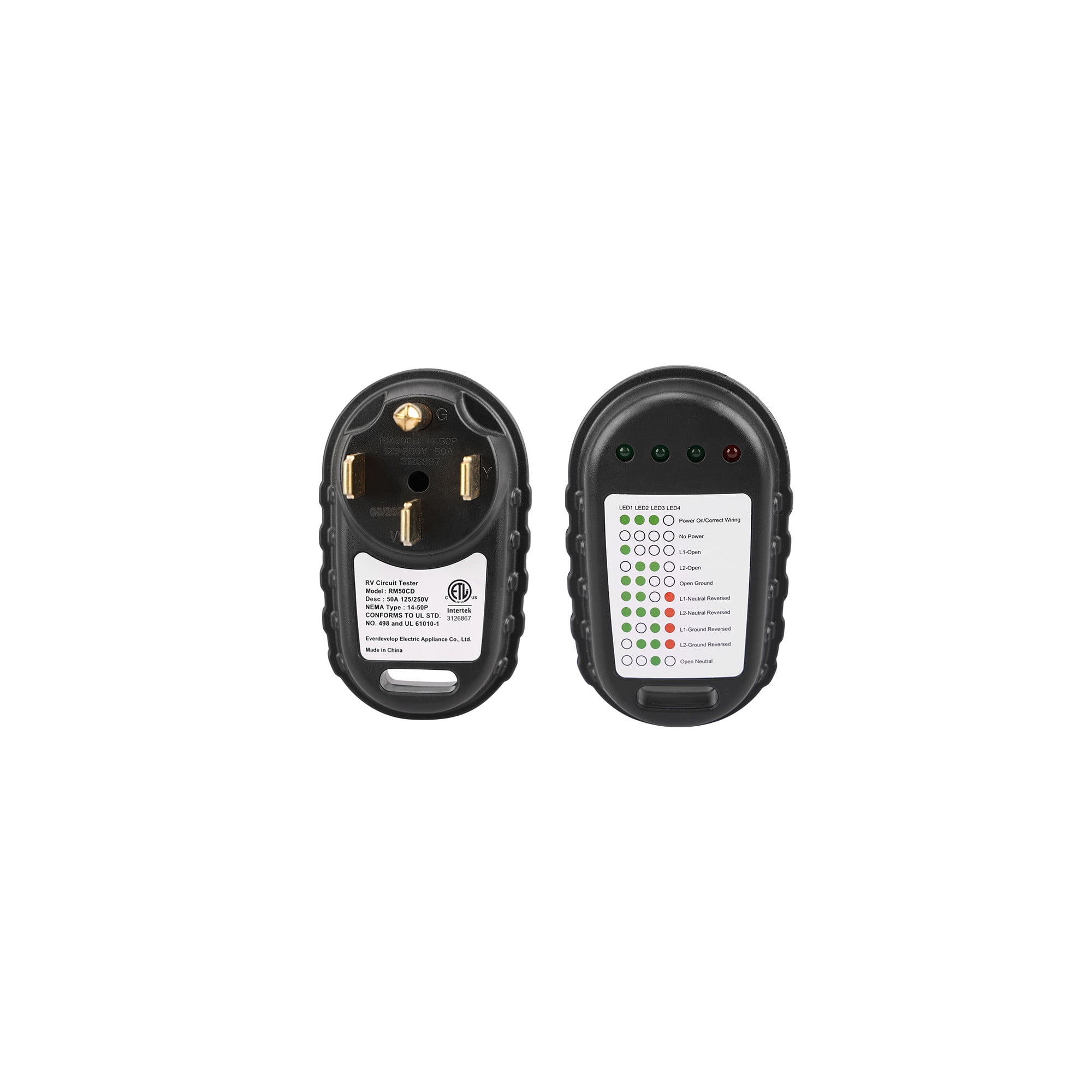 Makerz 280 Circuit Analyzer Plug with Pedestal Tester and LED Indicator ...