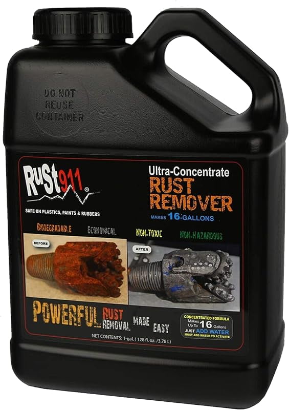 Makes 16-Gallons of Rust Remover Dissolver - Economical, Safe-to-Use ...