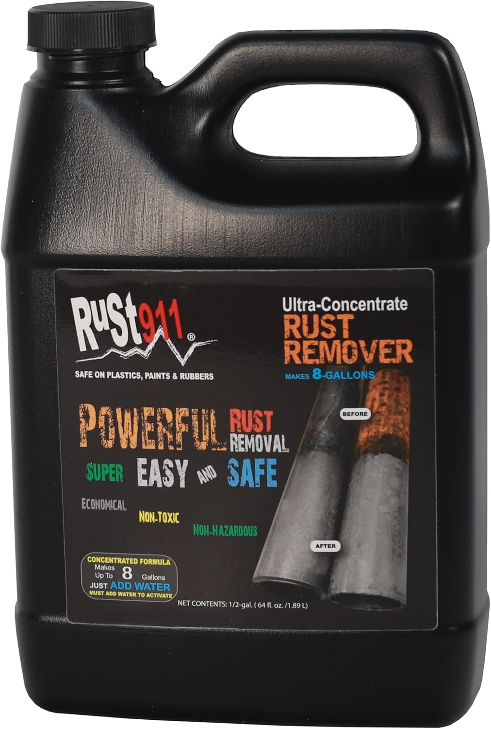 : Makes 8-Gallons of Rust Remover Dissolver - Economical, Safe-to-Use ...