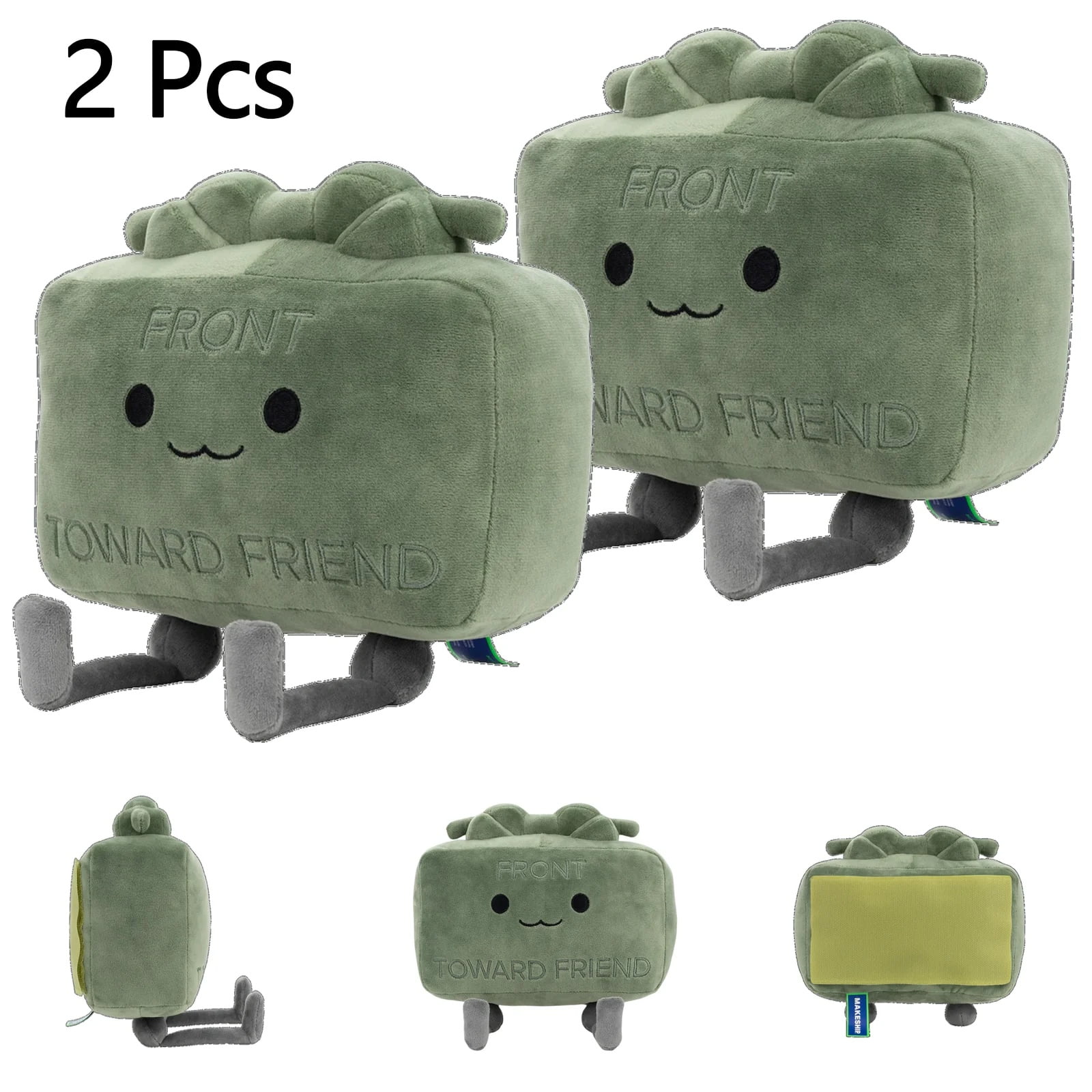 Makeship Plush Toys By: Whiskey Project 9 inch Front Towards Friend Plushies Soft and Adorable ...