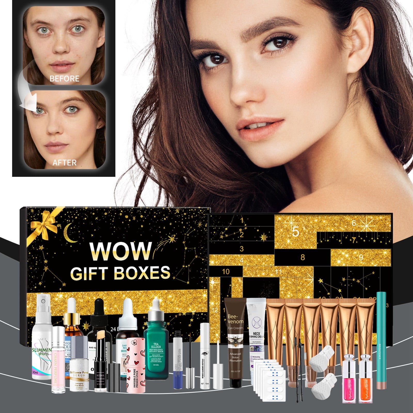 Makeup Advent Calendar 2024 - Holiday Beauty Bash. 24 Days of Christmas ...