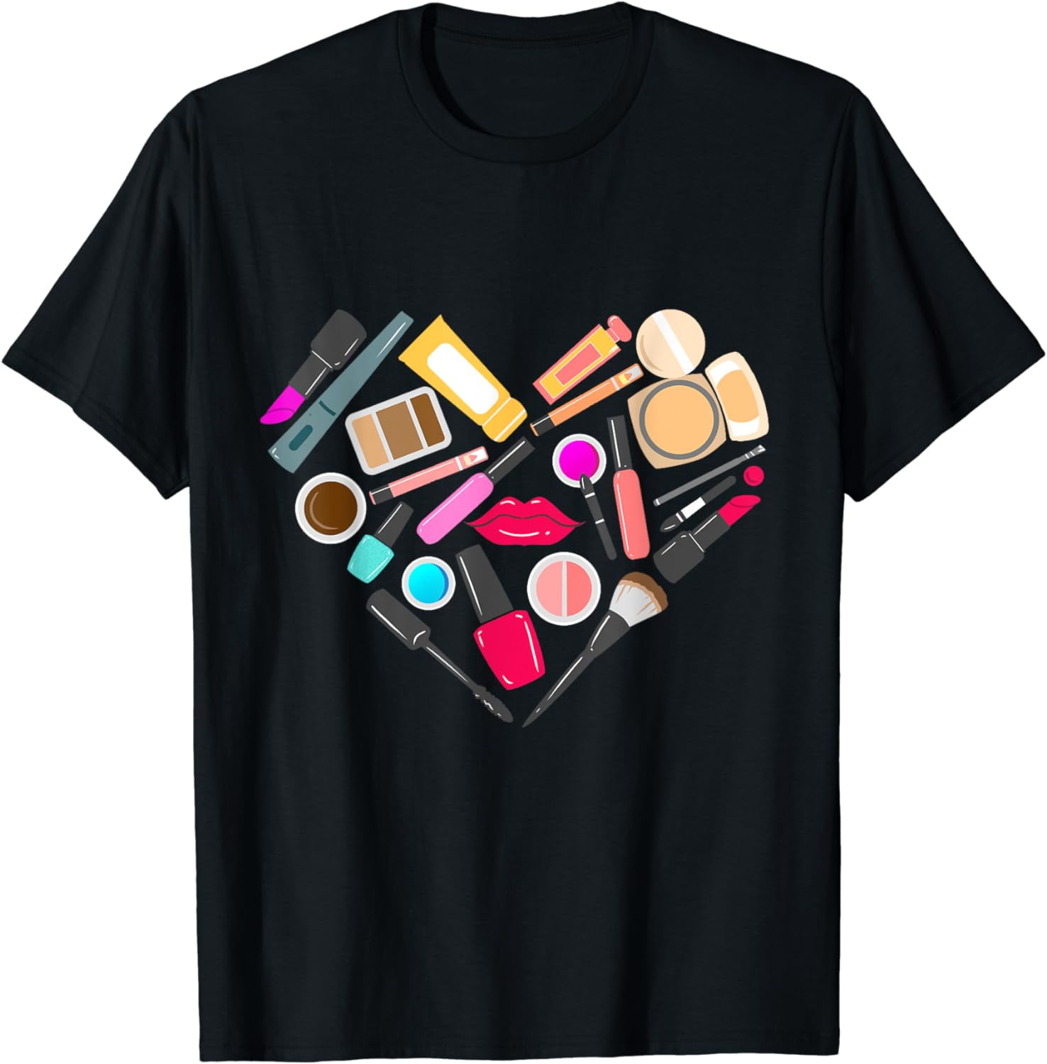 Makeup Artist Heart, Beautician T-Shirt mens t hirt men，black，women ...