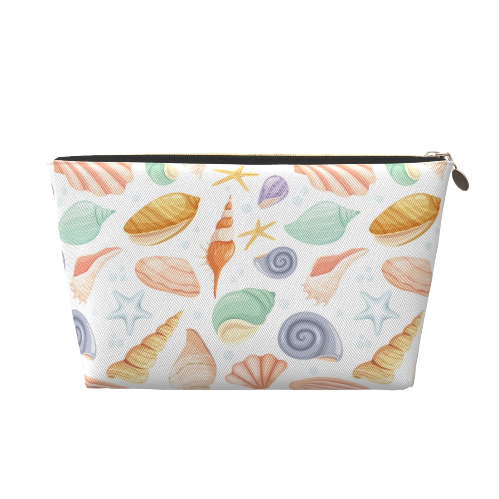 Makeup Bag - Conch Shells Print No.9054 Cosmetic Bag Portable Travel ...