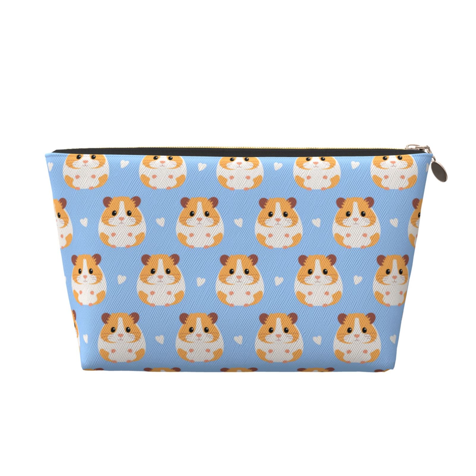 Makeup Bag - Elegant Cartoon Cute Hamster Cosmetic Bag Portable Travel ...